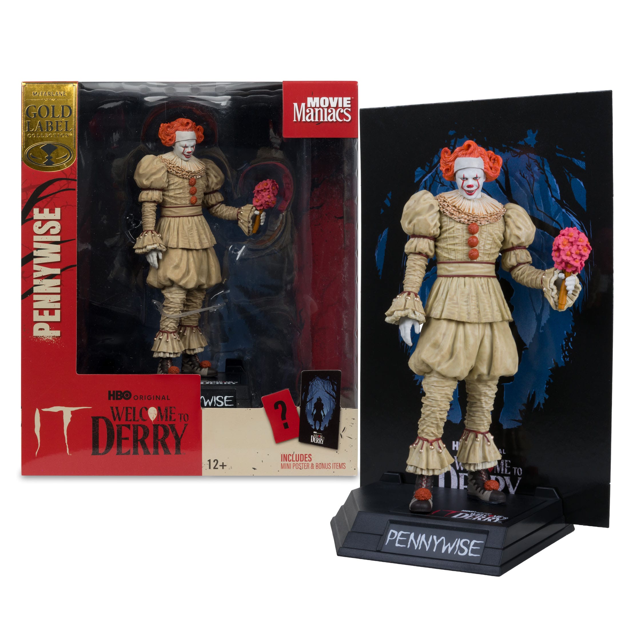 McFarlane Toys IT: Welcome To Derry Movie Maniacs Figure - Pennywise ...