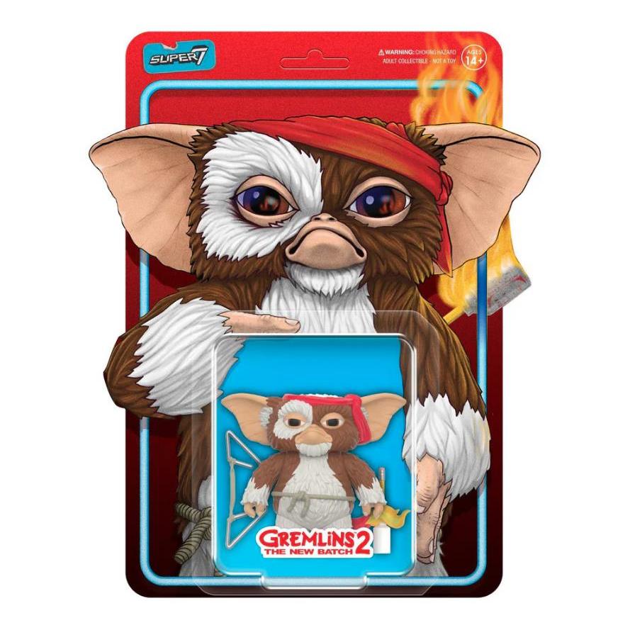 Super7 Gremlins 2 ReAction Figure - Gizmo (Battle Ready Character Card ...