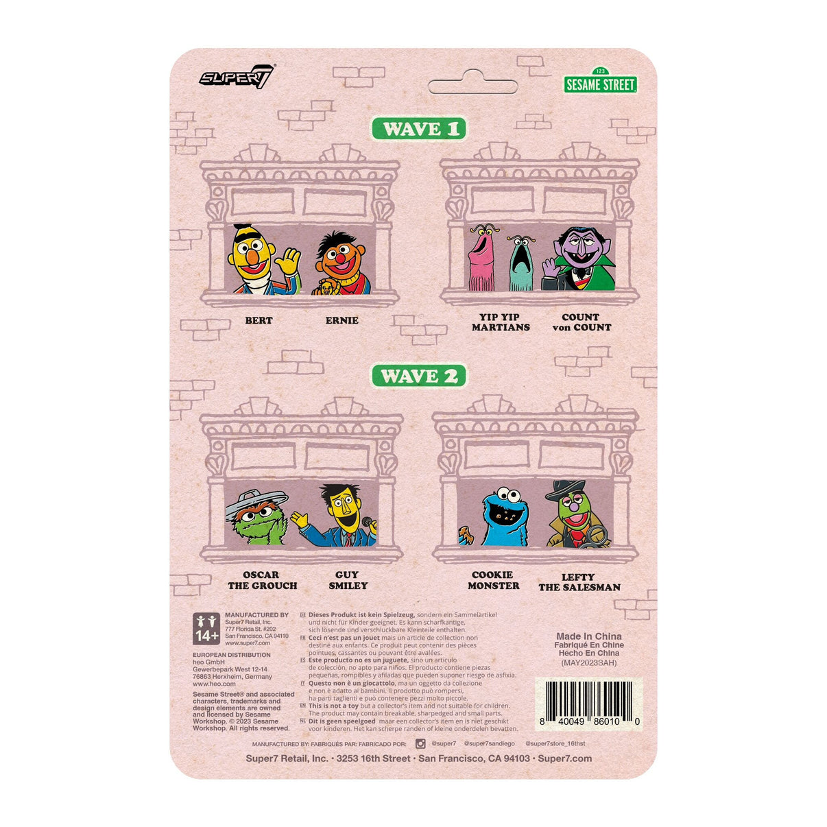 Super7 Sesame Street ReAction Wave 2 - Guy Smiley Action Figure ...