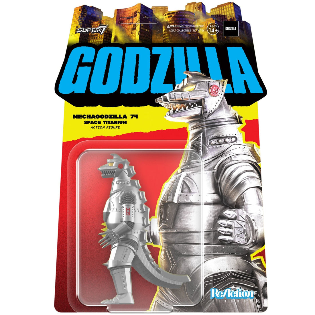 Super7 Toho ReAction Figure Wave 3 - Mechagodzilla 1974 (Space Titaniu ...