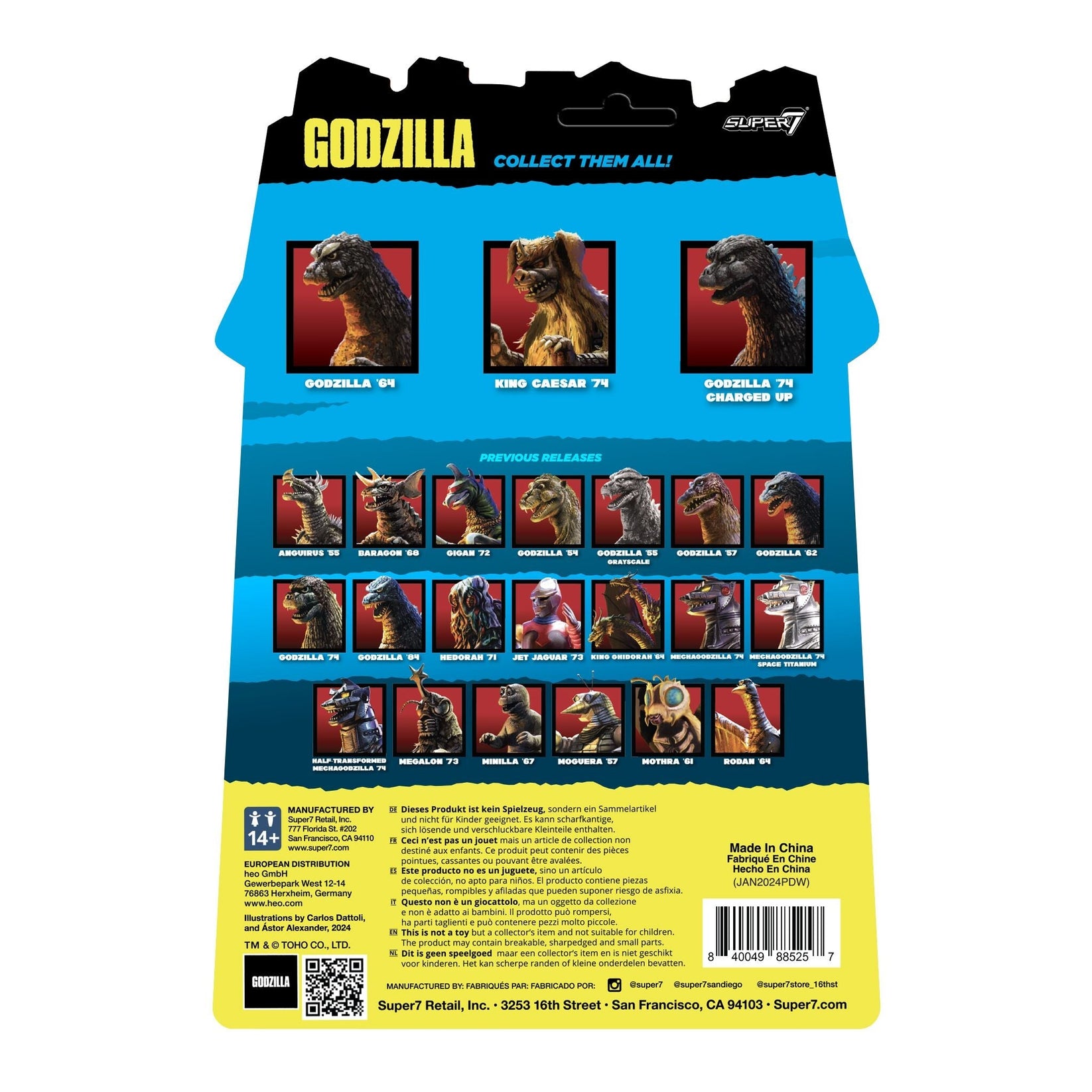 Super7 Toho ReAction Figure Wave 6 - Godzilla 1974 (Charged Up ...