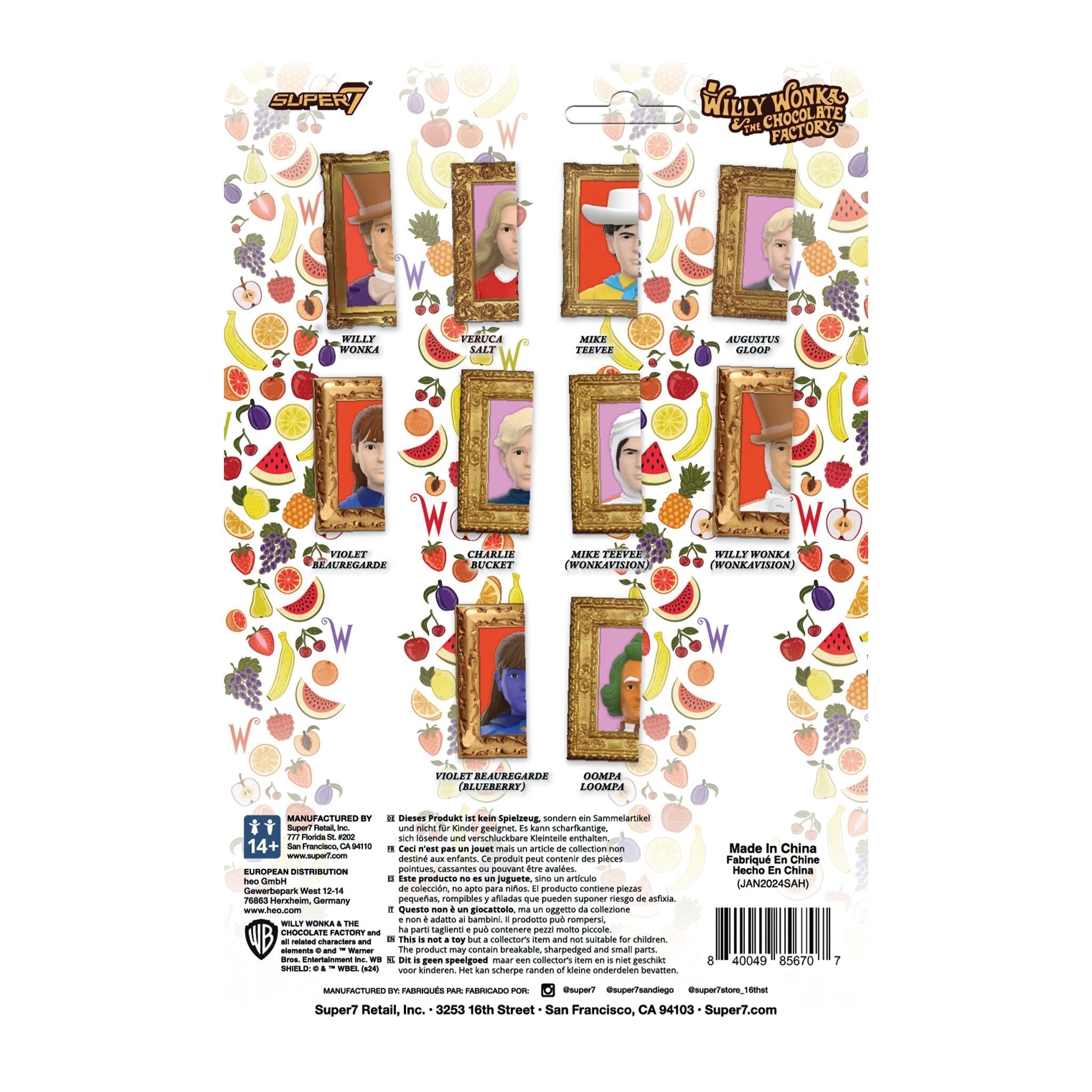 Super7 Willy Wonka & The Chocolate Factory ReAction Figure Wave 3 - Wi ...